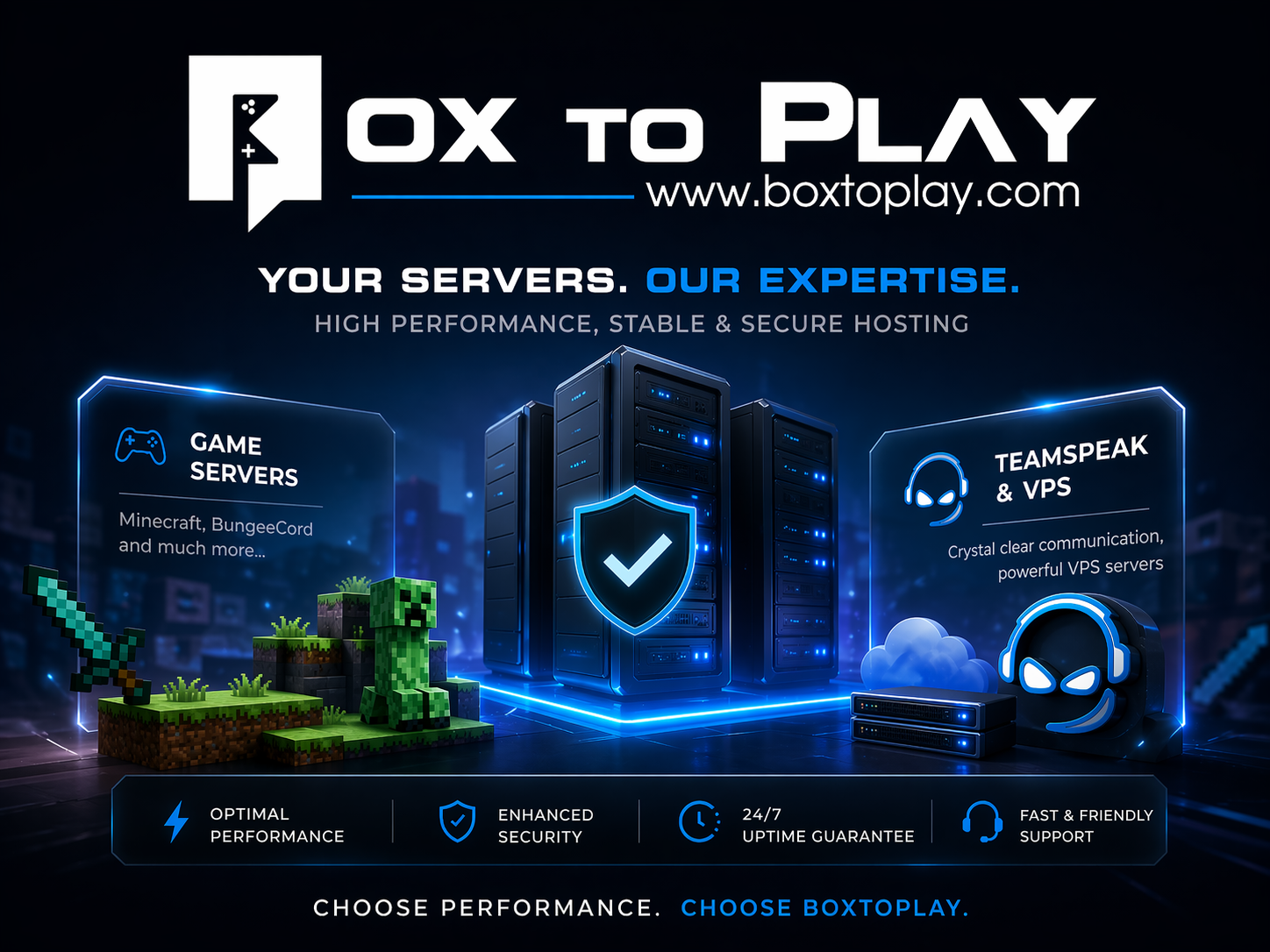 Minecraft Server Rental: premium hosting - BoxToPlay
